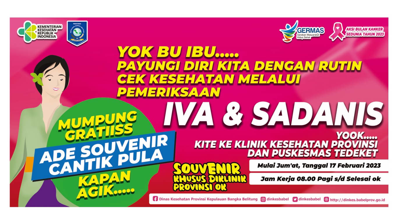 Hadiri IVA dan Sadanis di Klinik Pratama Provinsi Kepulauan Bangka Belitung